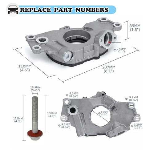 Melling M295HV High Volume Oil Pump Kit for GM 4.8L/5.3L/6.0L Engines ...