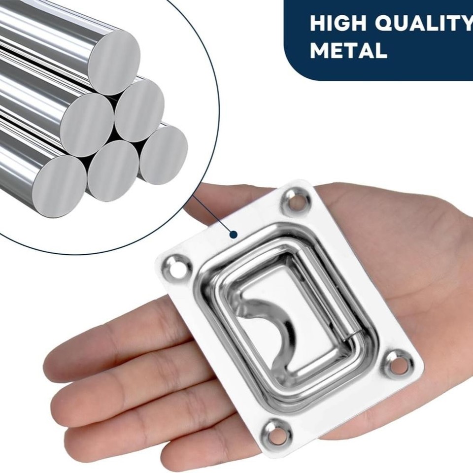 4X Boat Ring Hatch Latch Deck Hatch Handle Flush Mount Lifting Ring ...