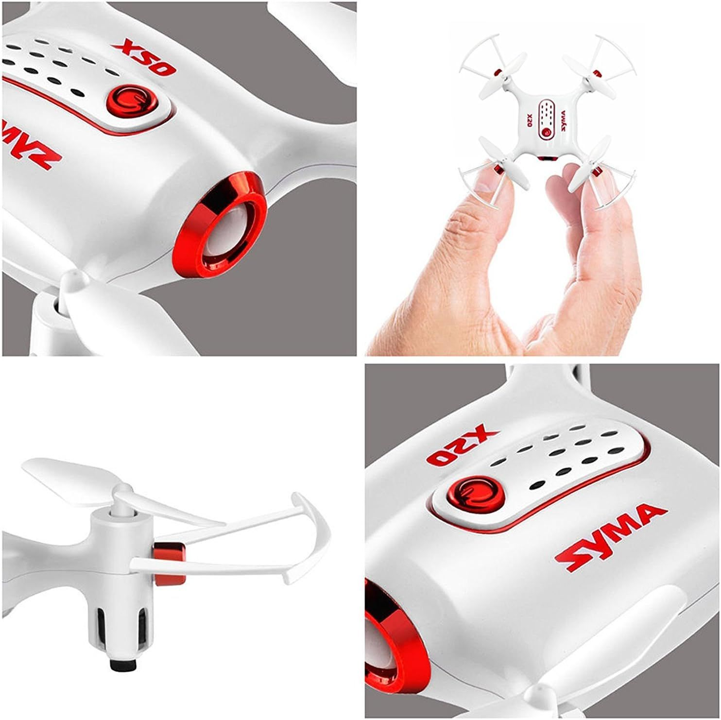 Cheerwing Syma X20 Pocket Drone 2.4Ghz Remote Control Mini RC ...