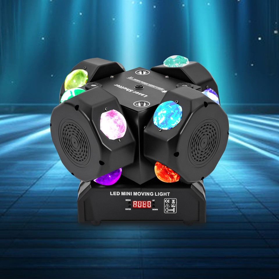 200W LED Laser Moving Head Light Rotating Stage Light DMX DJ Disco ...