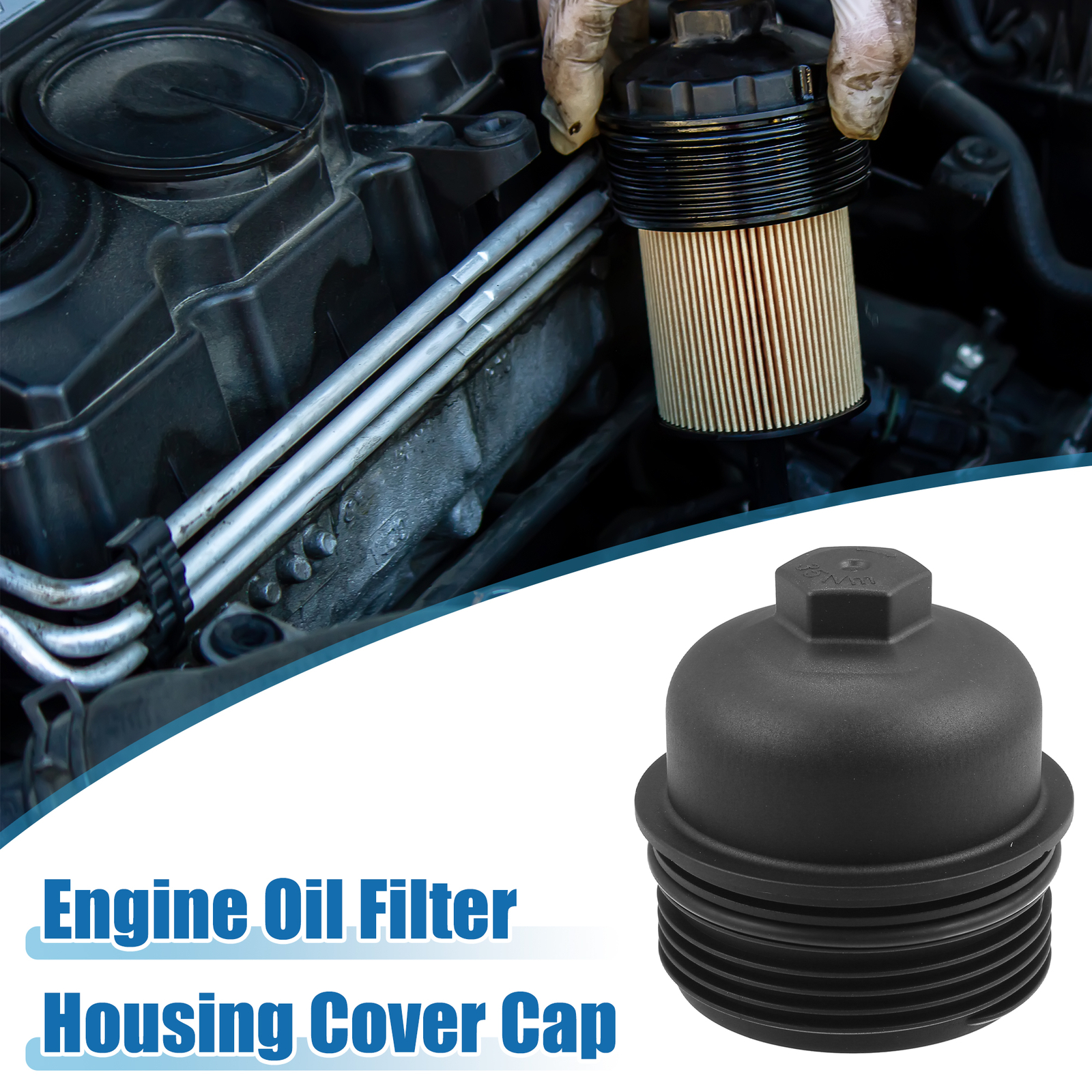Engine Oil Filter Housing Cover Cap 26350-3CAB1 for Kia Sedona Sorento ...