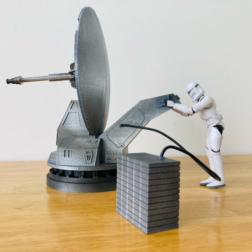 1.4 FD P-Tower Hoth Radar Laser Cannon for 6 IN (1:12) Figure Diorama ...