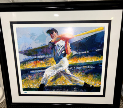 NY Yankees 'The DiMaggio Cut' by Leroy Neiman signed by Joe Dimaggio ...