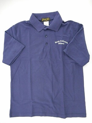 Boys Jonathan Reed Navy Saint Andrews School S.S. Uniform Shirt Sz ...