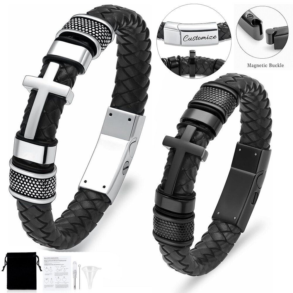 Urn Bracelet for Ashes Stainless Steel Cremation Bracelet Ashes ...