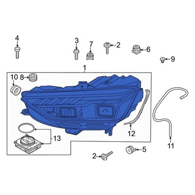 For Audi S4 2022 Audi 8W0941034F Front Right Headlight Assembly | eBay