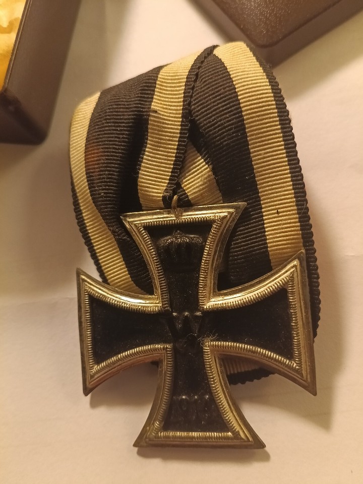 german ww1 iron cross pin bar in post war period case | eBay