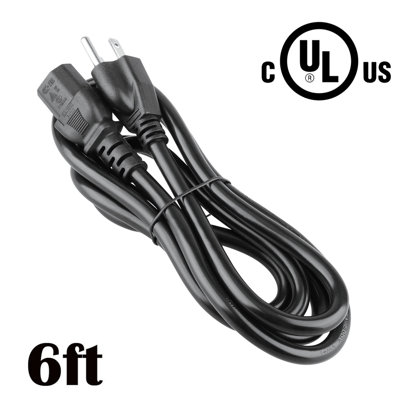 UL 6ft 16AWG 125V Notched Power Cord Cable For HP Procurve models ...