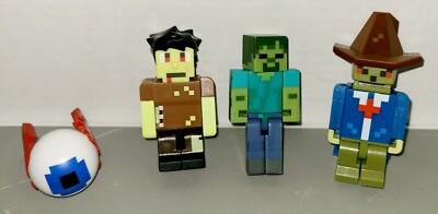 Minecraft Halloween Figures Frankenstein Eyeball Wizard Lot x 4 | eBay