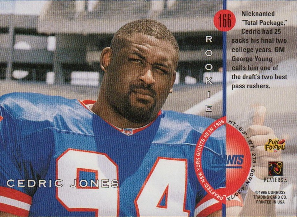 1996 Leaf #166 Cedric Jones | eBay