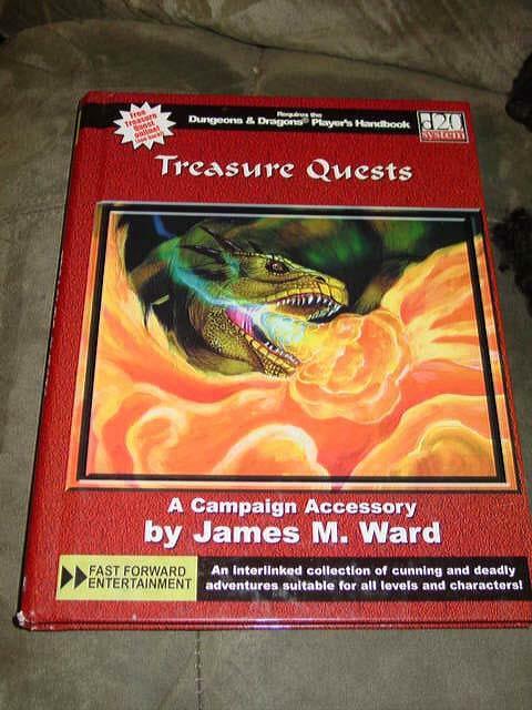 D20 System TSR for D&D - TREASURE QUESTS hardcover book - dungeons ...