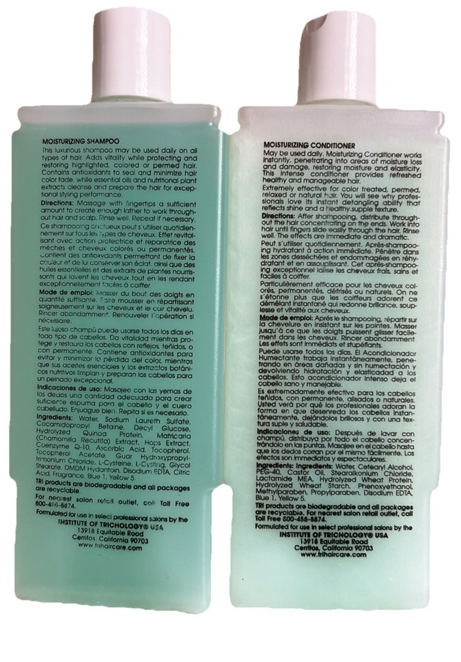 TRI Institute Of Trichology Shampoo & Conditioner 5 Oz Each NOS | eBay