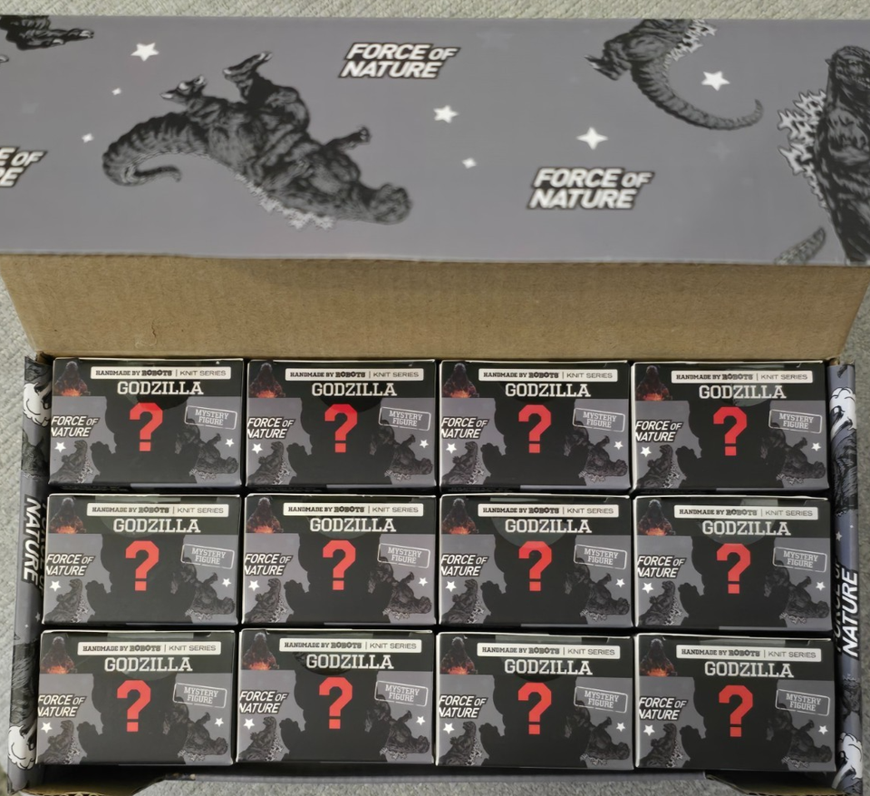 Handmade by Robots Godzilla Knits Blind Box FULL BOX 12 FIGURES ...
