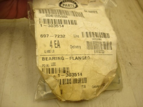 Toro Qty 4 caster yoke ilder arm bushing flanged bearings 1-303514 OEM ...