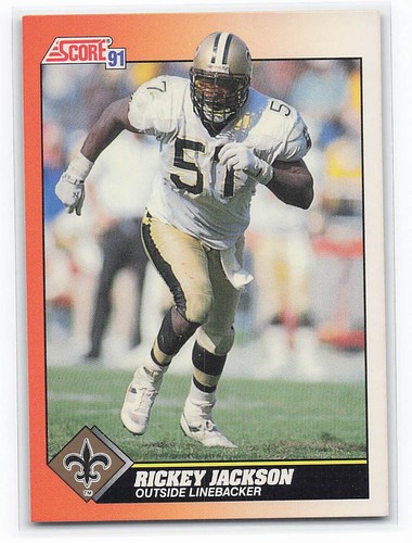 Rickey Jackson 1991 Score #450 Excellent NFL Football New Orleans ...