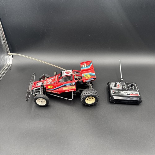 Vtg 1980s Nikko Frame Buggy Turbo Panther 35 Red Off Road RC Car ...