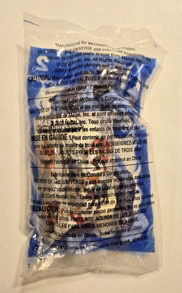 2003 Mattel He-Man MOTU Skeletor Twisting Action Figure 4" McDonalds ...