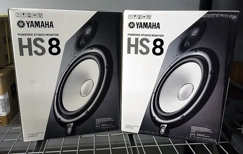 Yamaha HS8 BLACK Powered Active Studio Monitors PAIR HS-8 HS 8 | eBay