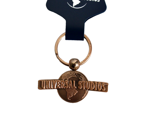 Universal Studios Globe Logo Gold Rose Tone Finish Keychain | eBay