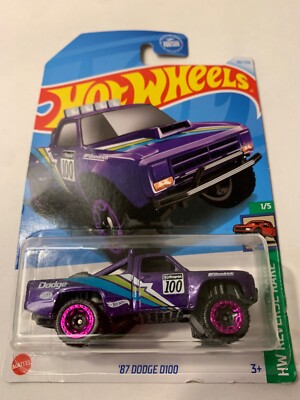 Hot Wheels 2024 Dollar Tree Exclusive HW Reverse Rake '87 Dodge D100 ...