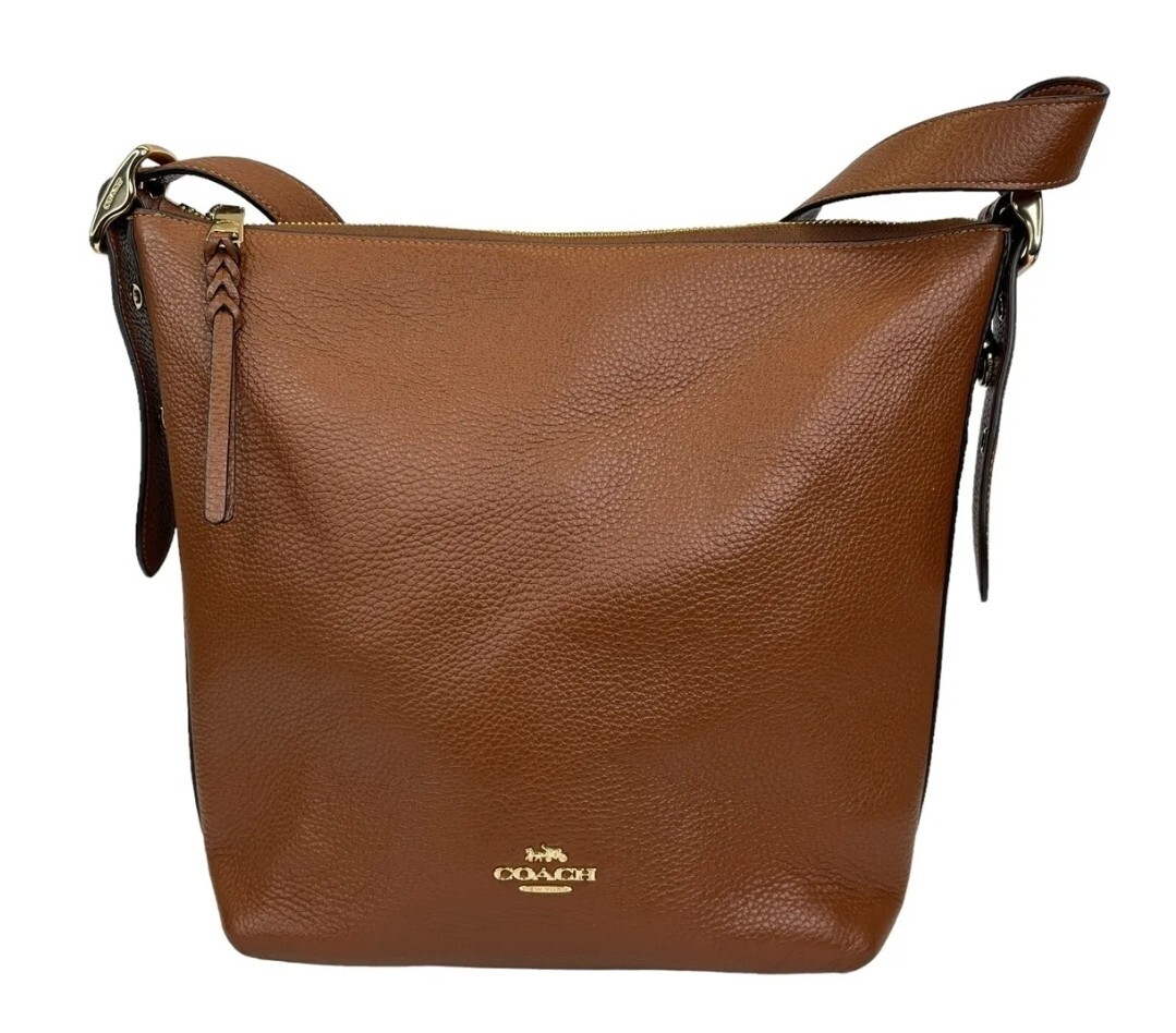 Coach Val Duffle With Refined Pebble Leather In BROWN… - Gem