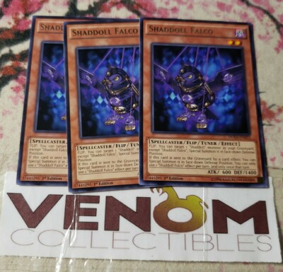 3x (M/NM) - Shaddoll Falco - DUEA-EN023 - Rare - 1st Edition YuGiOh | eBay