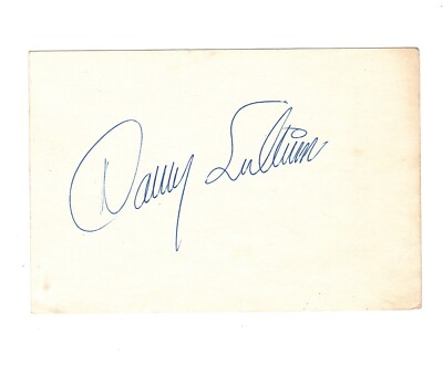 RACE CARD DRIVER DANNY SULLIVAN AUTOGRAPH ON CARD | eBay