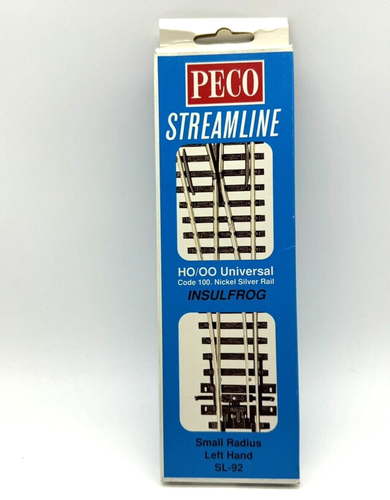 Peco HO/OO Universal Code 100 Insulfrog Small Radius Left Hand SL-92 | eBay