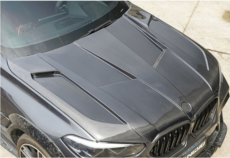 For BMW X5 G05 F95 X6 G06 F96 Dry Carbon LD style Front Hood Vented ...