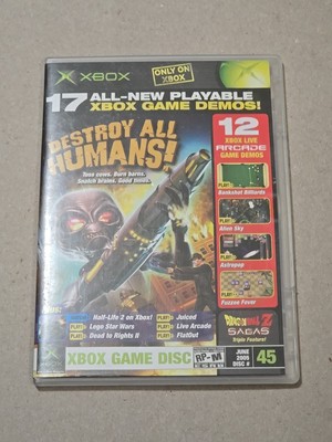 Offical Xbox Game Disc #45 Destroy All Humans Original Xbox Demo ...