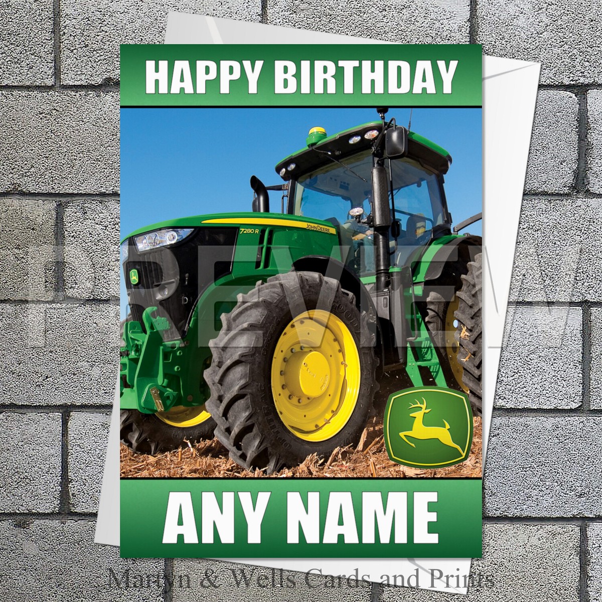 John Deere Printable Christmas Card