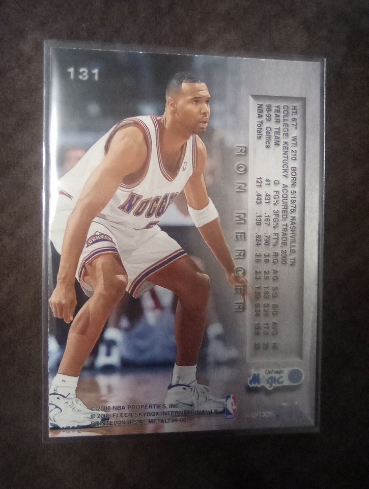 1999-00 Metal #131 Ron Mercer NBA Basketball Orlando Magic | eBay