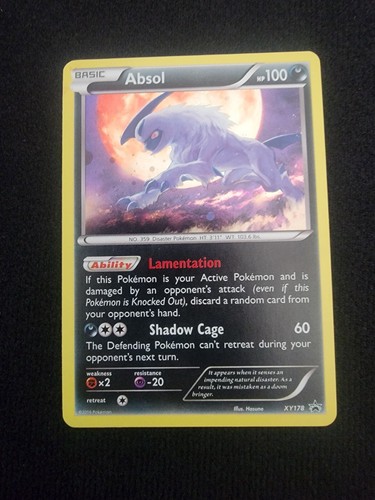 Excellent - Absol (XY178) XY - Holo - Black Star Promo - Pokemon TCG ...