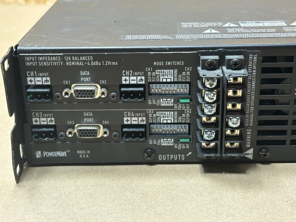 QSC CX254 4-Channels 250 Watts Professional Power Amplifier 250W/4Ohm ...