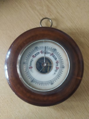 German Barometer - JGG On Rear - Wooden Surround - 5" - Untested - G08 ...