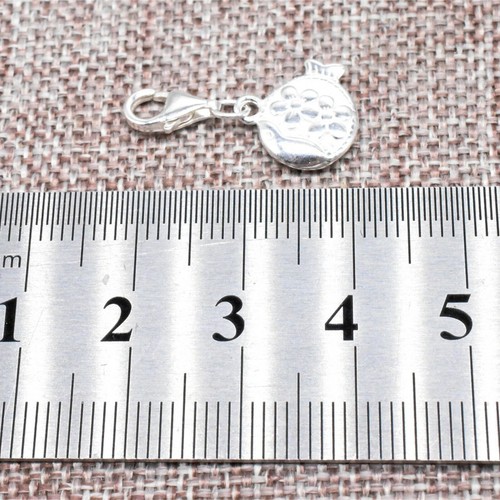 925 Sterling Silver Flower Fish Dangle Clip On Charm Lobster Clasp for ...