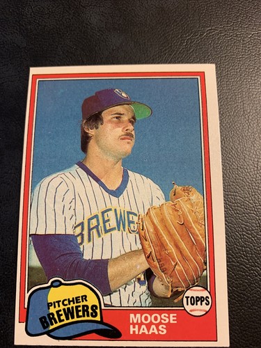 #327 moose Hass Milwaukee Brewers 1981 Topps Baseball Card Cb15 | eBay