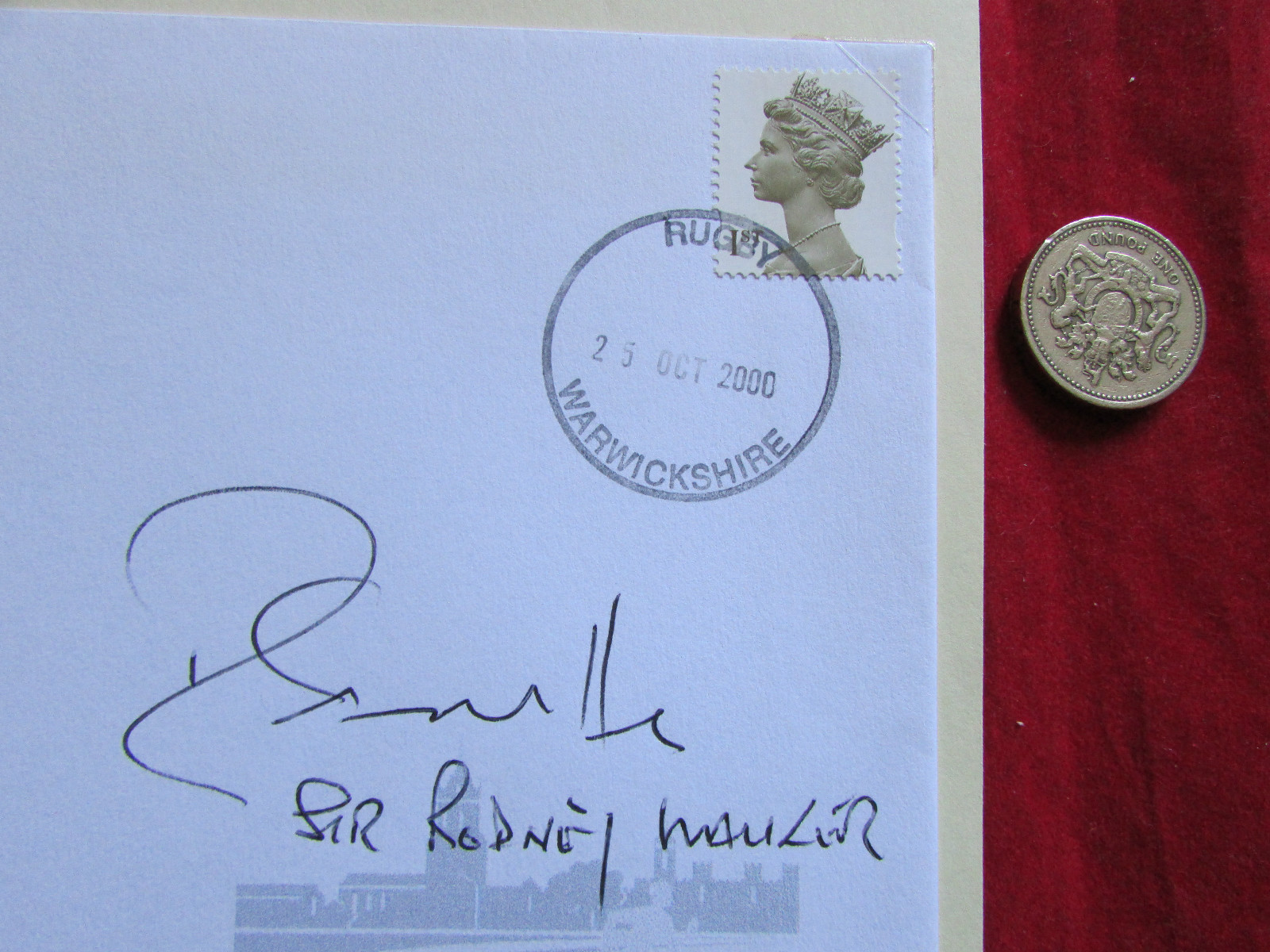 Sir Rodney WALKER Wakefield & RFL Original RUGBY League Hand Signed FDC ...