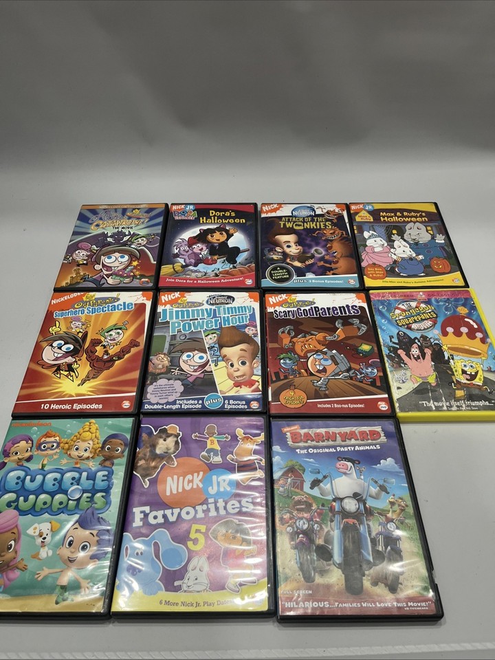 Lot Of 11 Children's DVDs Nickelodeon And Nick Jr | eBay