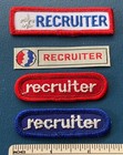 4 Vintage RECRUITER Boy Scouts of America Strip PATCHES BSA Scouting ...