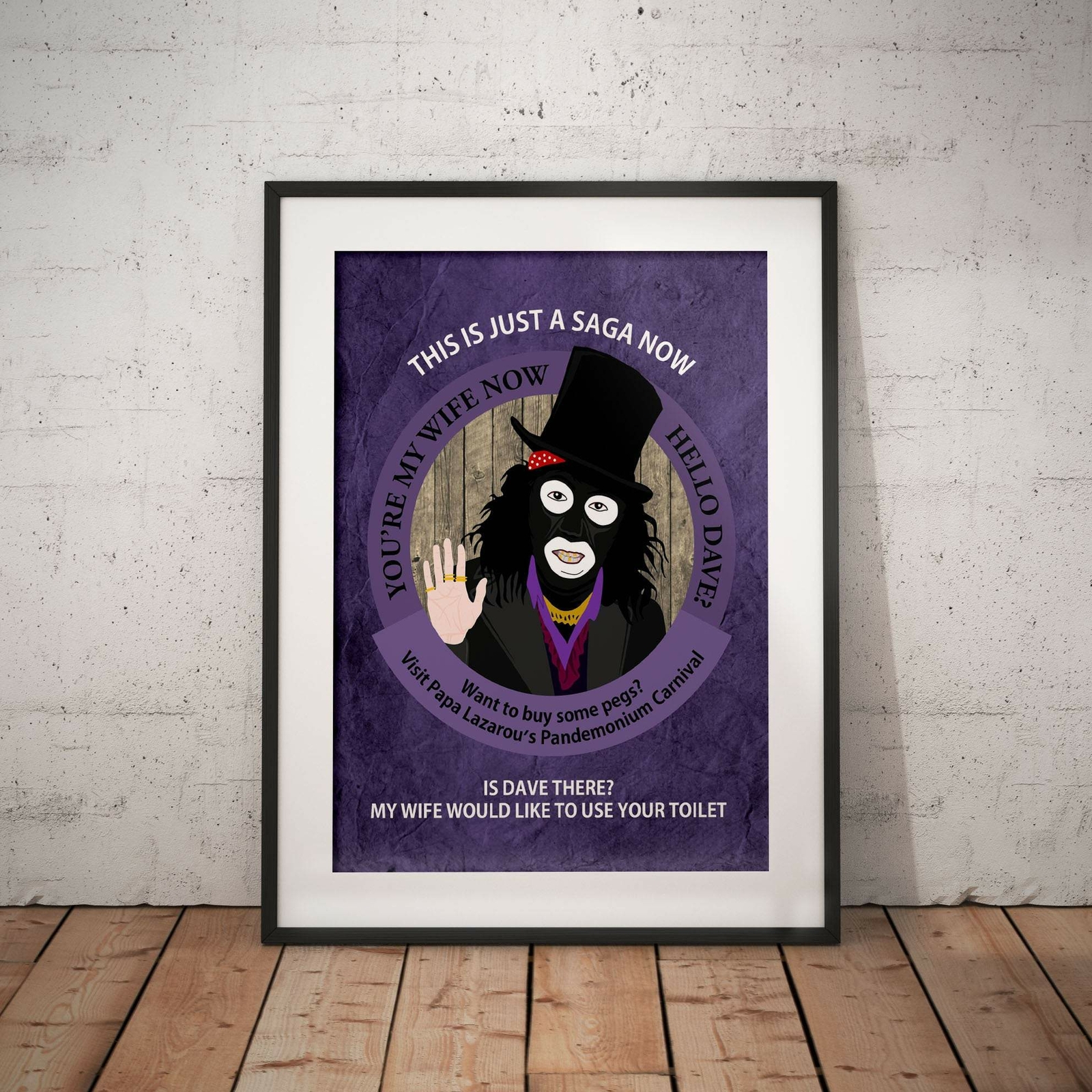 The League of Gentlemen - PAPA LAZAROU Character Quotes Print (3 Sizes ...