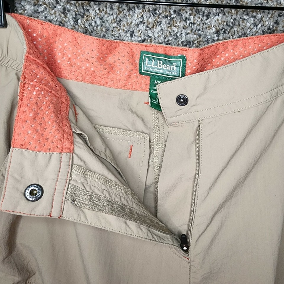 L.L. Bean Capri Crop Hiking Outdoor Athletic Pants Misses 10 | eBay