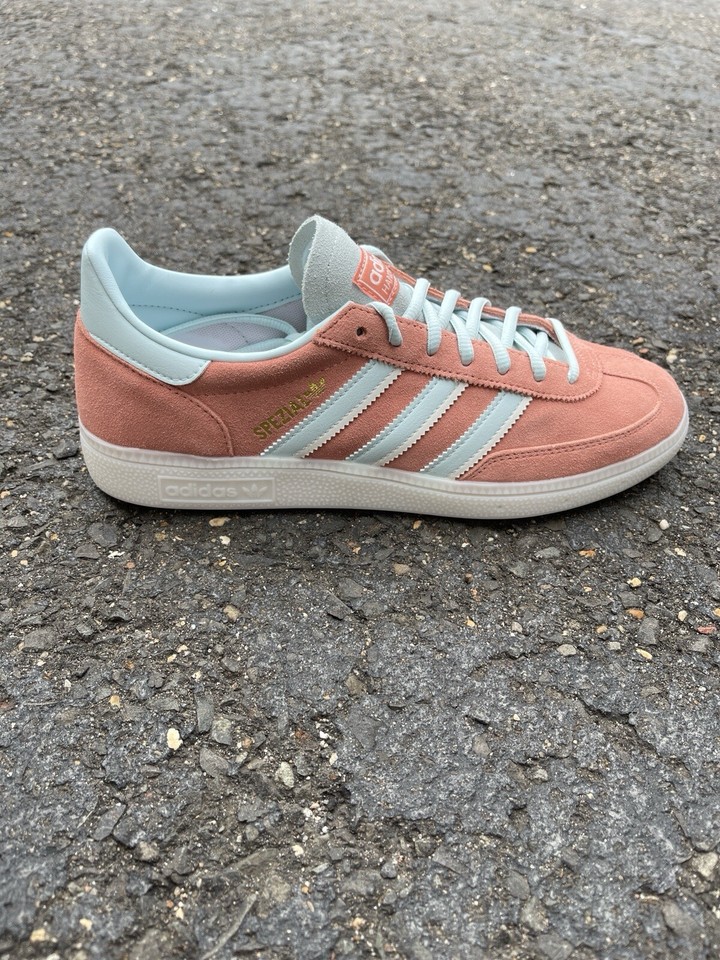 Adidas Handball Spezial Low Mens Casual Sneaker Shoes Peach IG6275 NEW ...