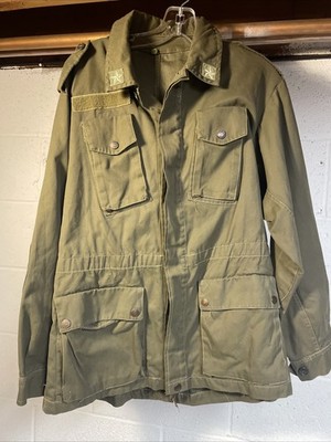 1970 Era Italy Italian Military Field Jacket Coat Combat Fatigues Green ...