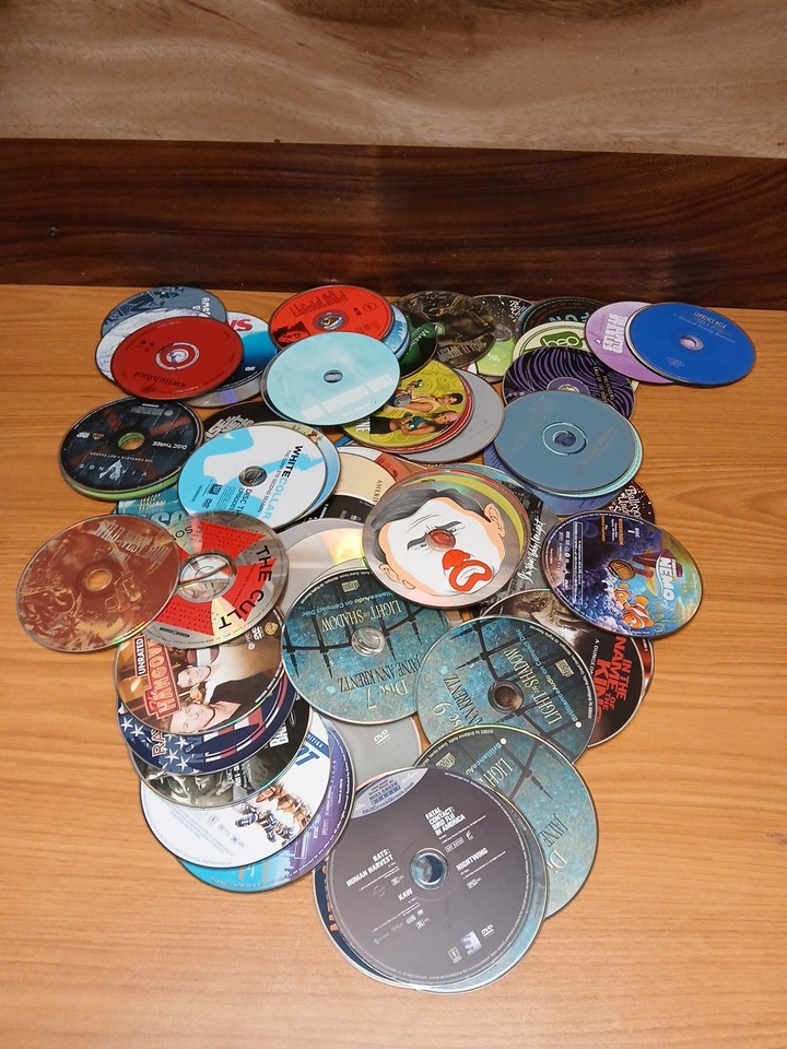 Wholesale Lot of 500+ Loose Discs DVDs Bluray CDs Movies TV Series ...