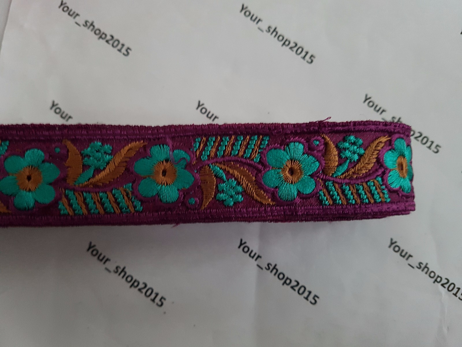 1 Yard Beautiful embroidered pattern lace trimming ribbon Net Wedding ...