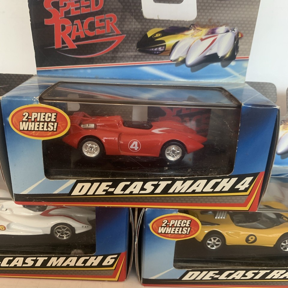 Lot Of 3 New 2007 HOT WHEELS 1:64 DIE-CAST SPEED RACER - Mach 4, Mach 6 ...