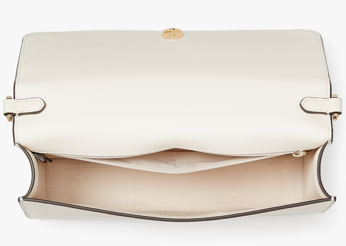Kate Spade Madison Flap Crossbody Bag White Leather Purse KC430 NWT ...