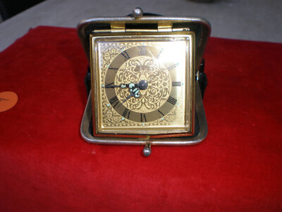 Kaiser Travel Alarm Clock West Germany Sitting in Women Leather Purse ...