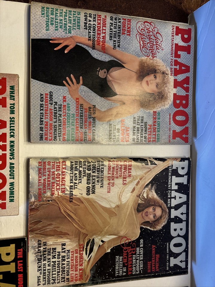 Vintage 1981-1984 Lot Of 6 Playboy Magazines - All Issues Have ...